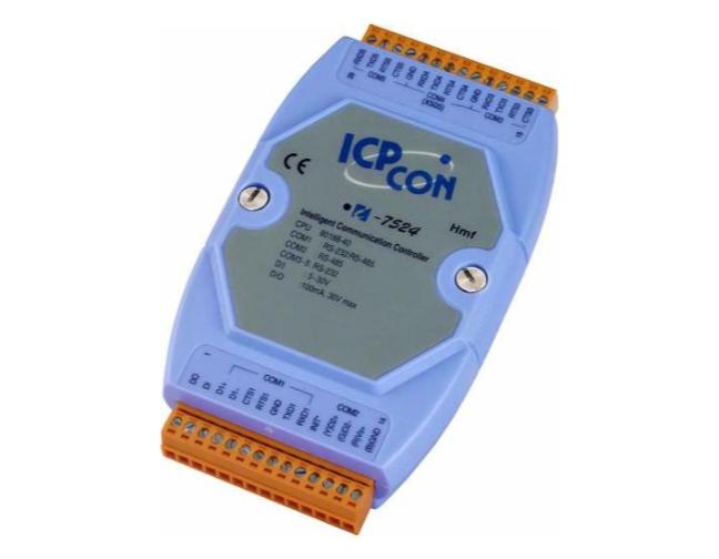 ICP DAS I-7524 - Embedded Communication Controller with 4 Ports. Supports operating temperatures ...
