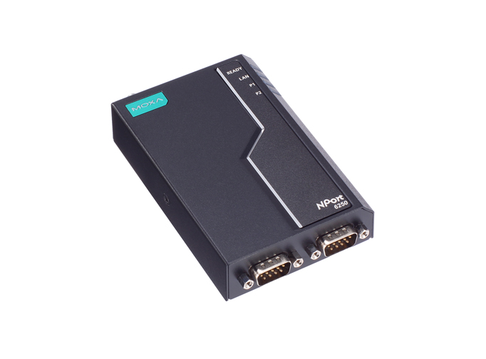 Moxa NPort 6250-G2 - 2nd Gen 2-port RS-232/422/485 to Ethernet secure ...