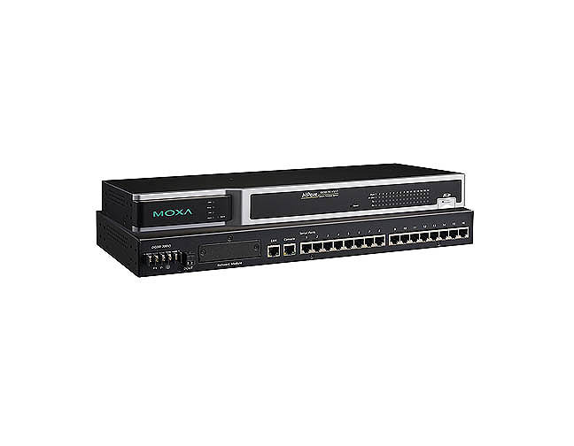 Moxa NPort 6650-16-HV-T - 16 Port Ethernet Secire Terminal Server, 10 ...