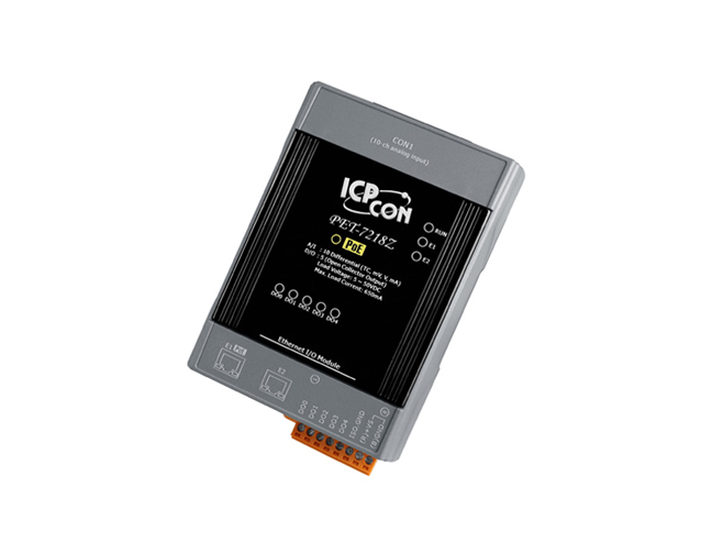 ICP DAS PET-7218Z - 10 Channel Thermocouple Inputs, and 5 Channel DO with DN 1820 daughter Board ...