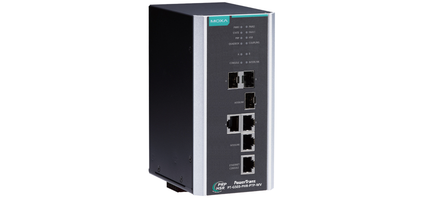 PT-G503-PHR-PTP-WV - IEC 61850-3 and IEC 62439-3 full Gigabit managed ...