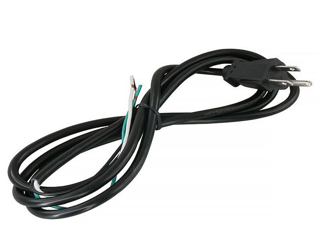 Antaira PWRCORD2-US - AC Power Cord NEMA 5-15P to ROJ 3-Wire Open End ...