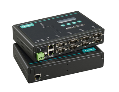 NPort 5650I-8-DTL-T - 8-port desktop lite device server, 10/100M Ethernet, RS-232/422/485 DB9 ...