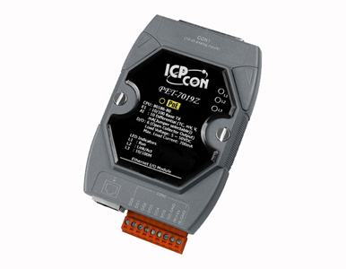 ICP DAS PET-7019Z - ICP DAS 10-channel Thermocouple Input Module, Current and Voltage Input with ...